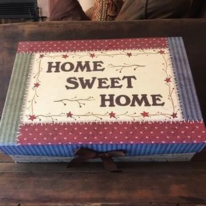 Storage & Organization | Home Sweet Home Box | Poshmark